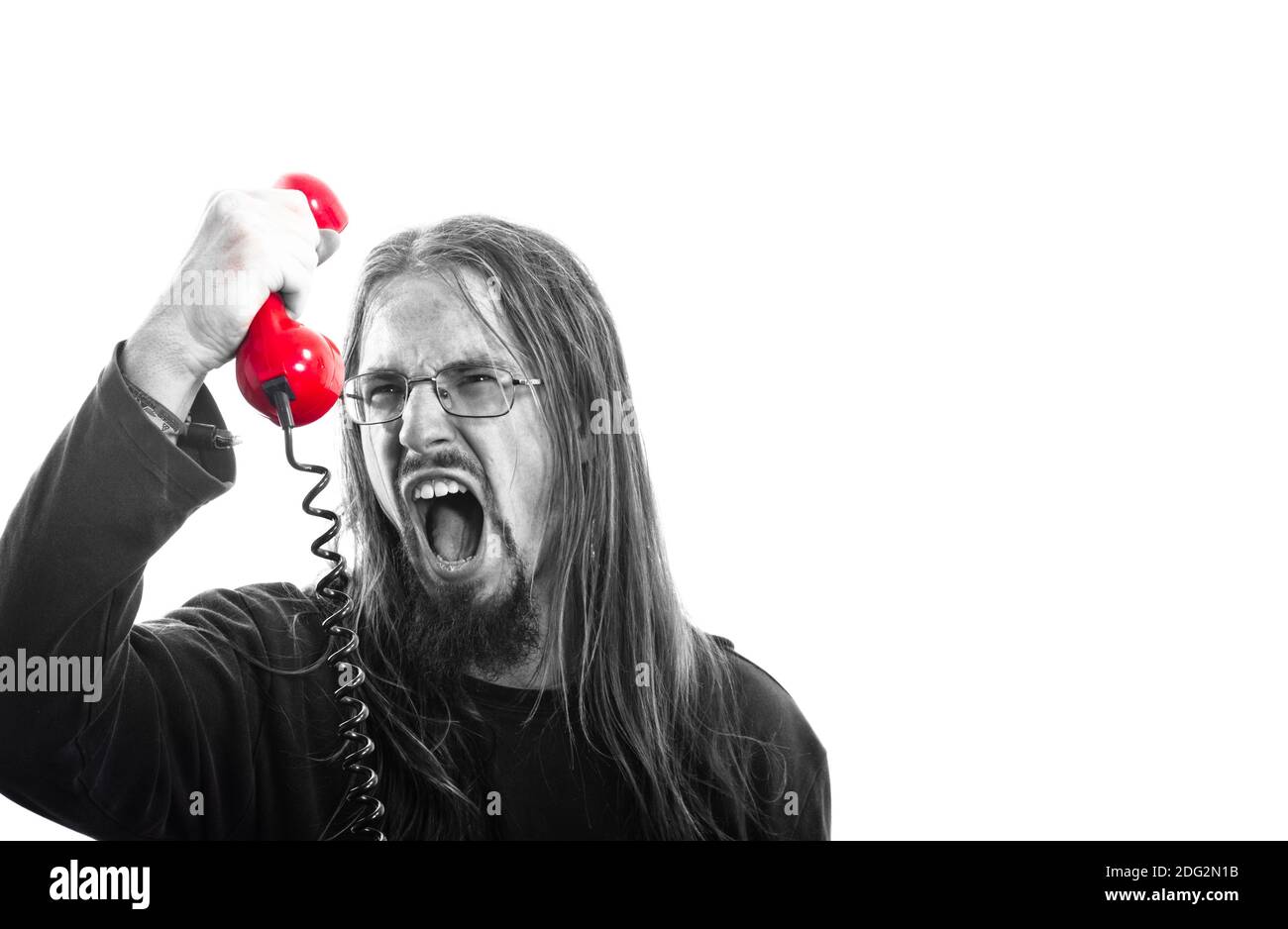 Angry phone call hi-res stock photography and images - Alamy