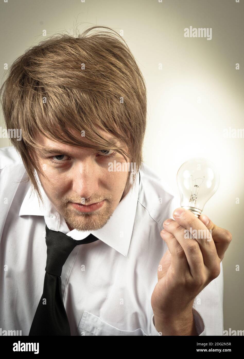 Man holding light hi-res stock photography and images - Alamy