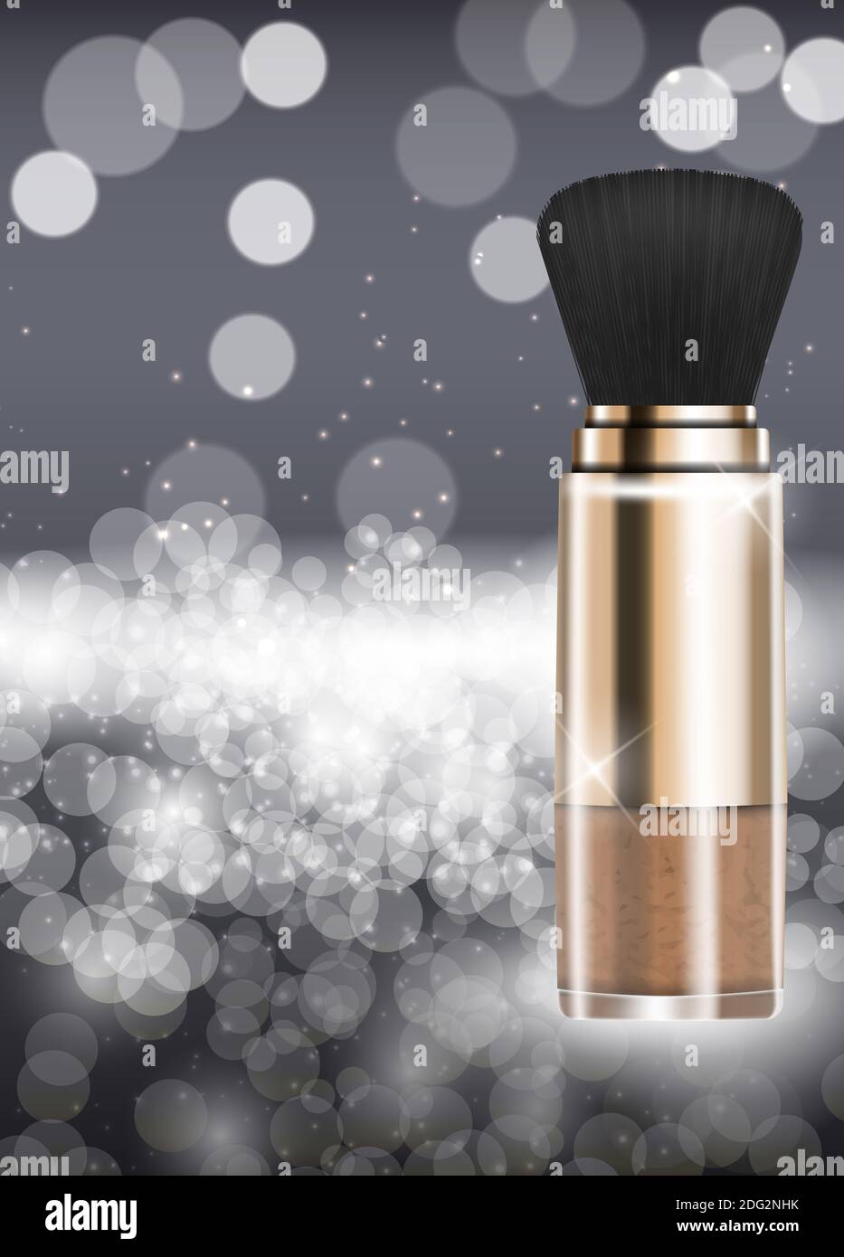 Design Cosmetics Product Powder Template for Ads or Magazine Background ...
