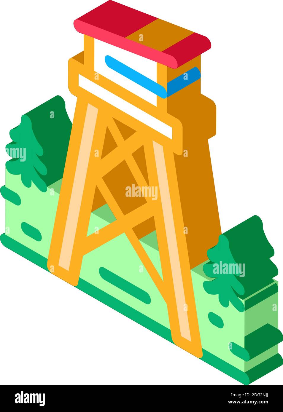 rescue forest tower isometric icon vector illustration Stock Vector ... rescue forest tower isometric icon vector illustration Stock Vector ...