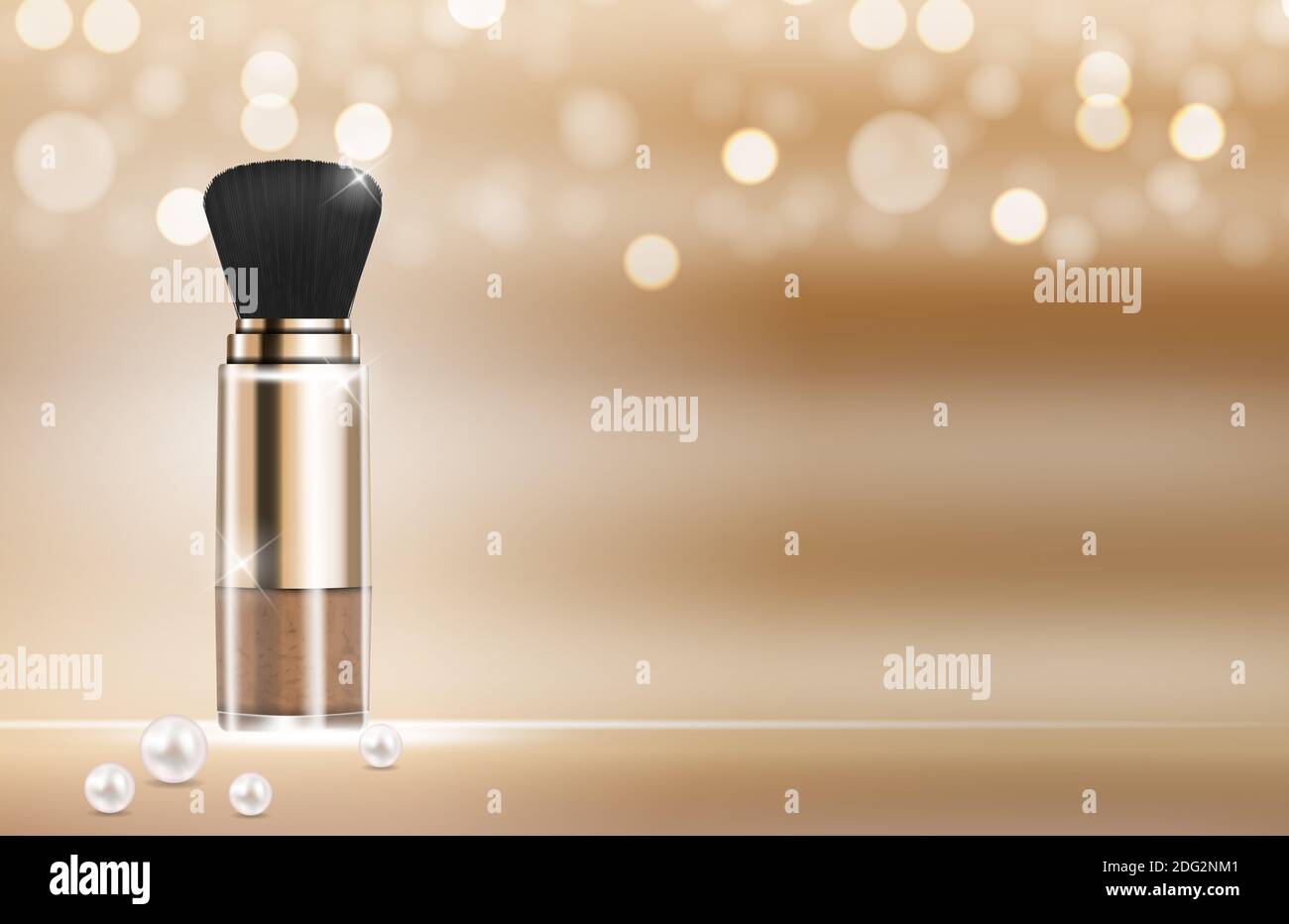 Design Cosmetics Product Powder Template for Ads or Magazine Background ...
