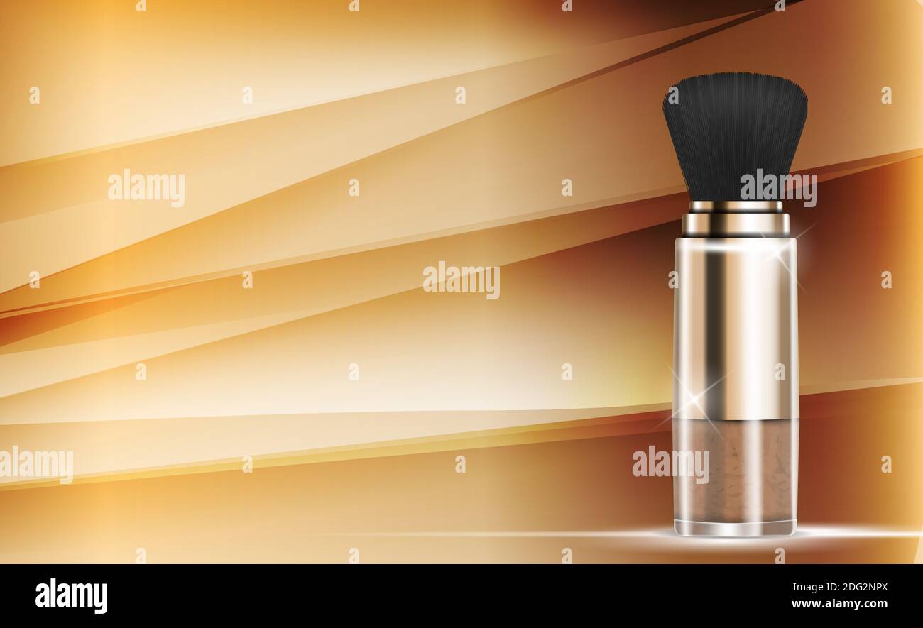 Design Cosmetics Product Powder Template for Ads or Magazine Background ...