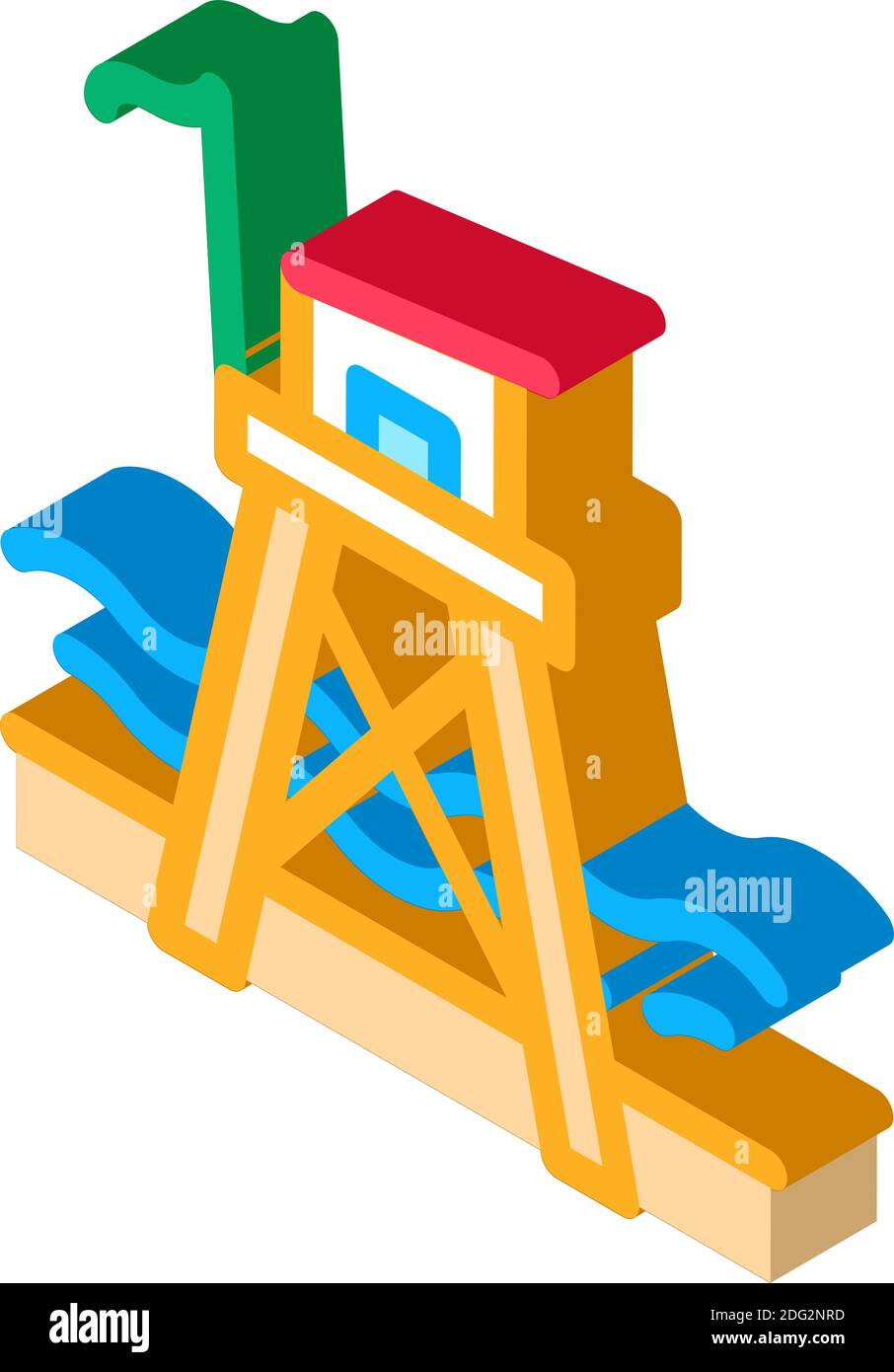 rescue beach tower isometric icon vector illustration Stock Vector ... rescue beach tower isometric icon vector illustration Stock Vector ...