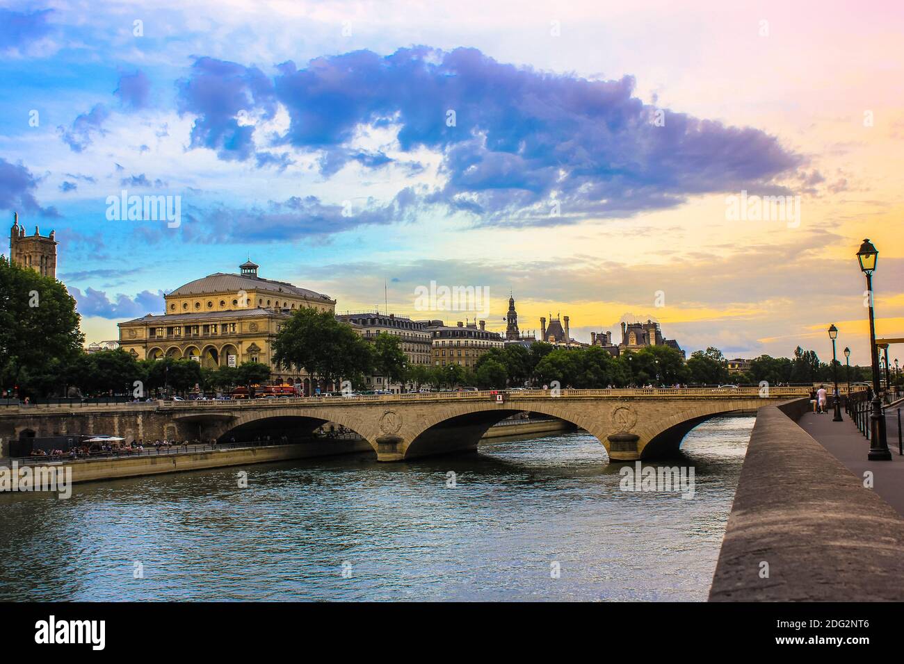 Bridge over the River Seine in Paris at daytime, French architecture ...