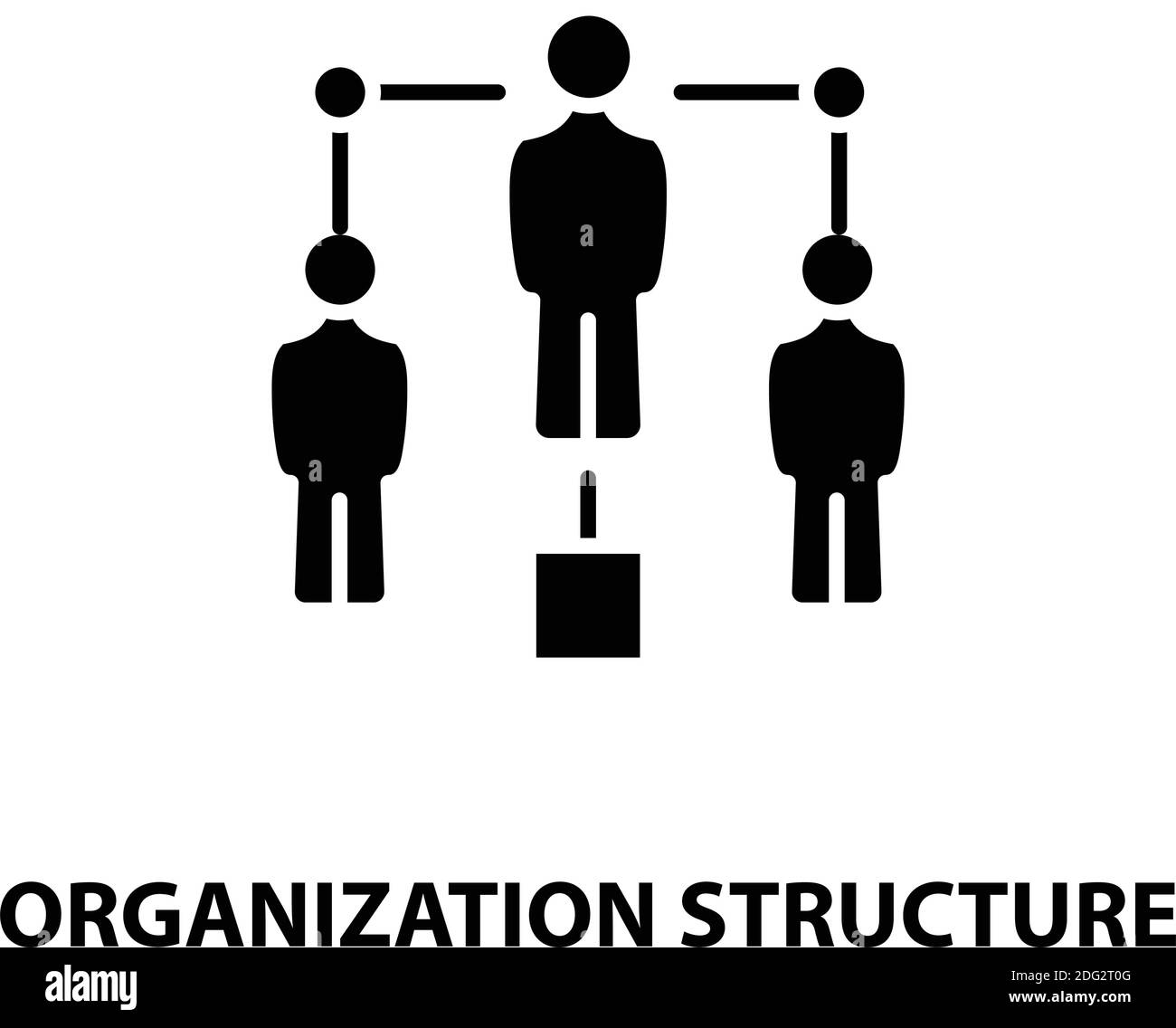 Organizational chart people icon Black and White Stock Photos & Images ...