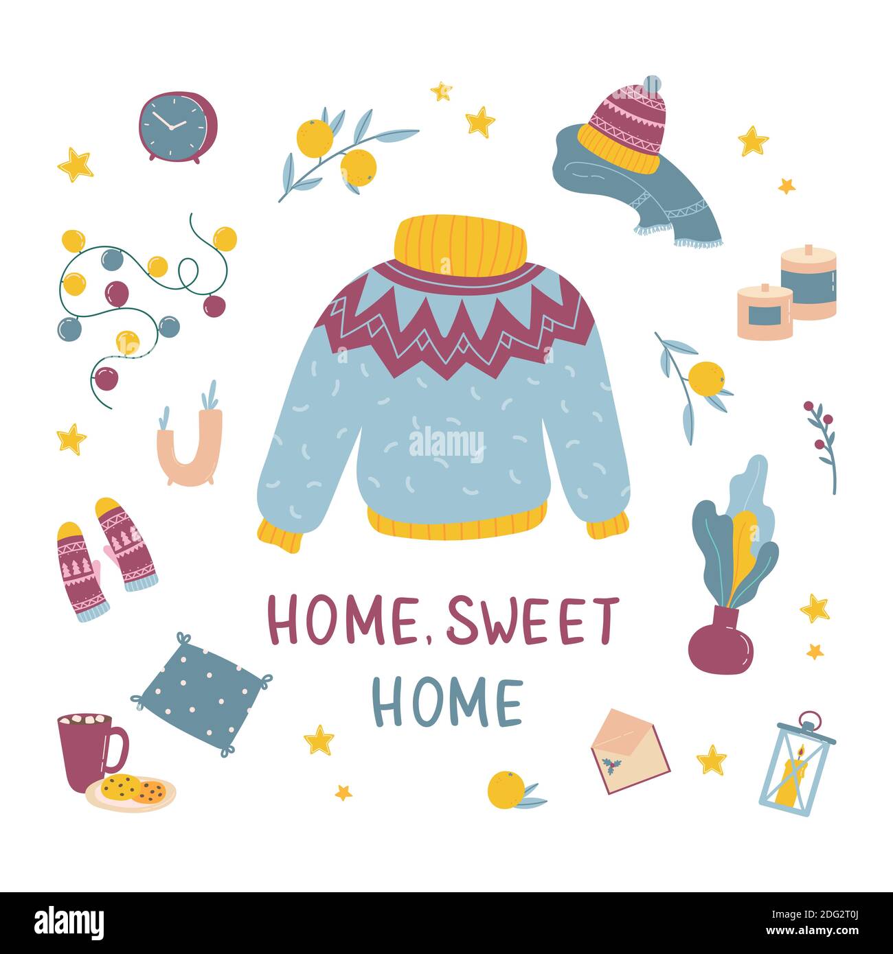 New year christmas attributes Stock Vector Images - Alamy