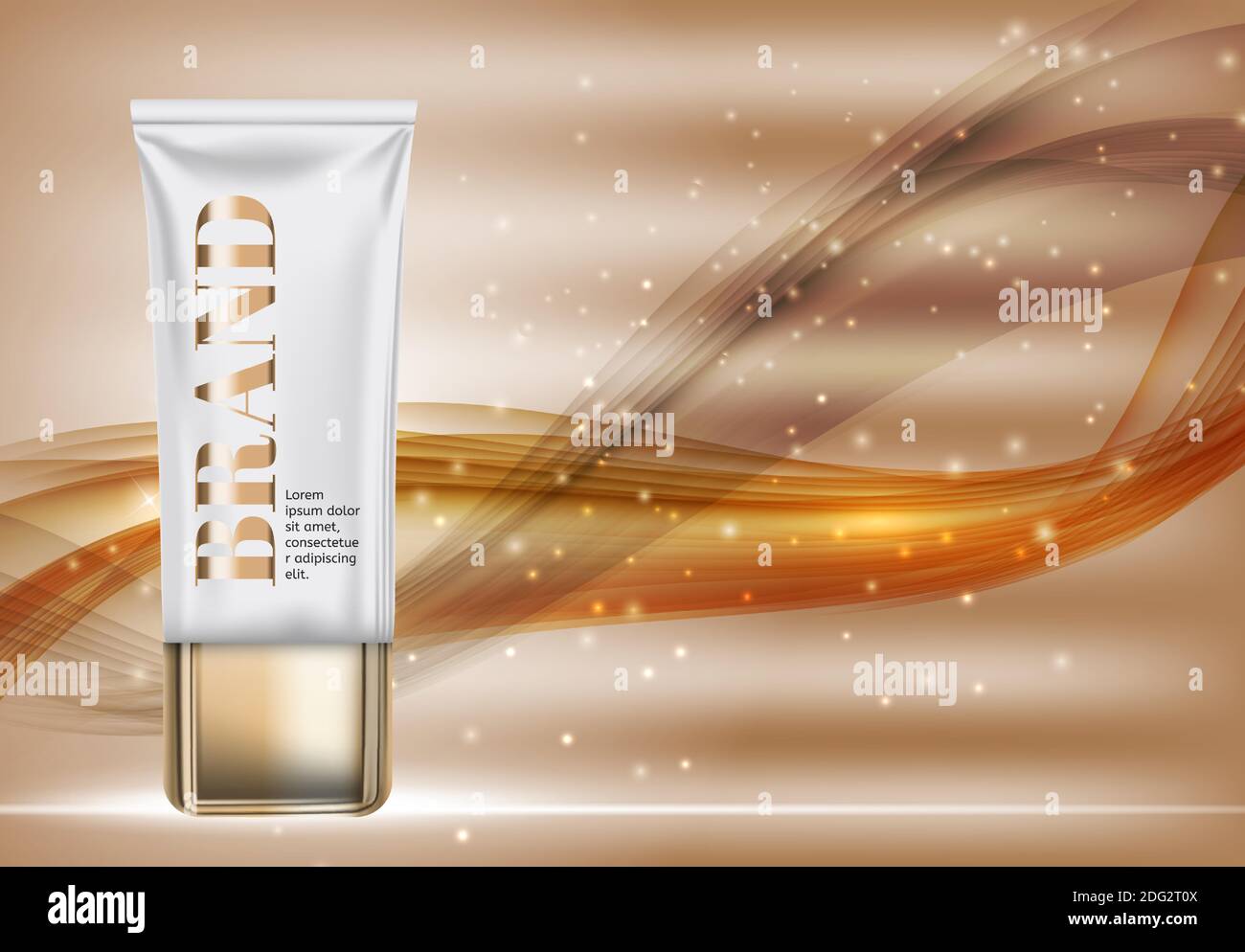 Design Cosmetics Product Powder Template for Ads or Magazine Background ...