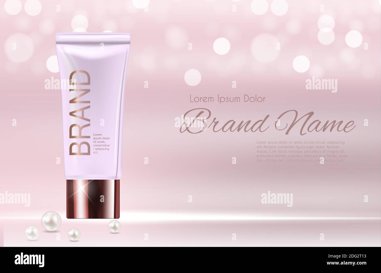 Design Cosmetics Product Powder Template for Ads or Magazine Background ...