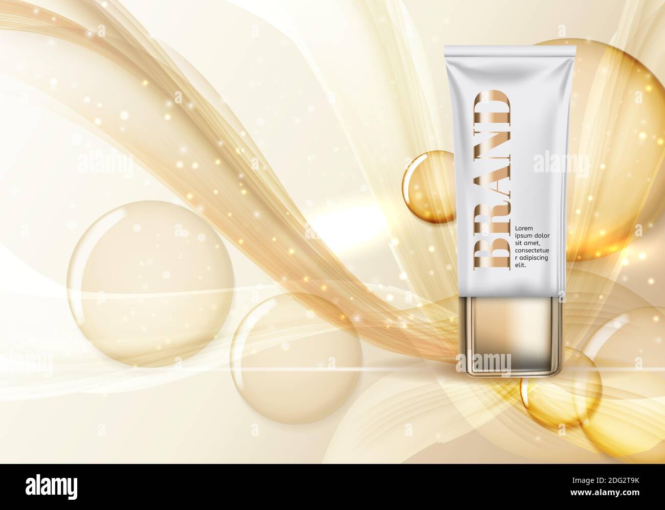 Design Cosmetics Product Powder Template for Ads or Magazine Background ...