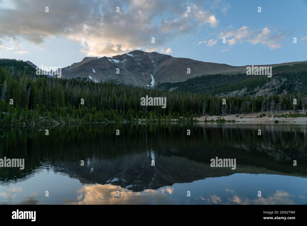 From Sandbeach Lake, in the Wild Basin area of Rocky Mountain National ...
