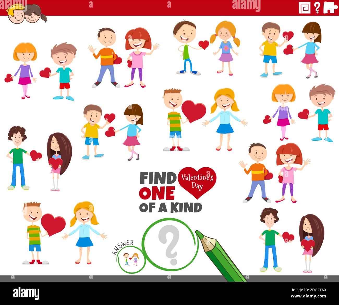 A vector illustration kids education Stock Vector Images - Alamy