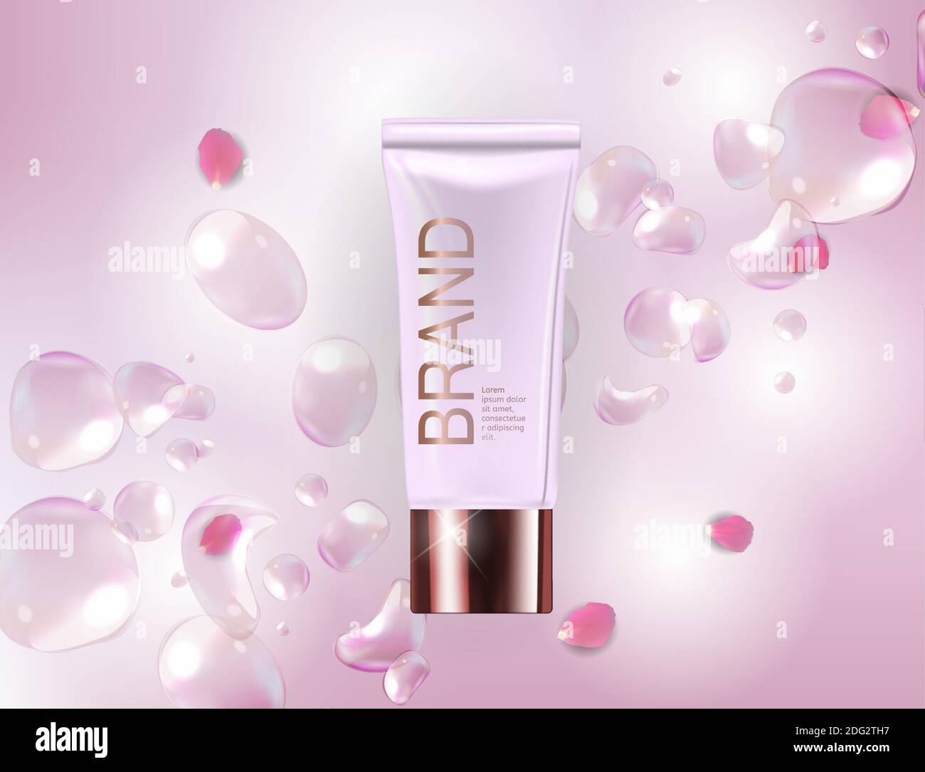 Design Cosmetics Product Powder Template for Ads or Magazine Background ...