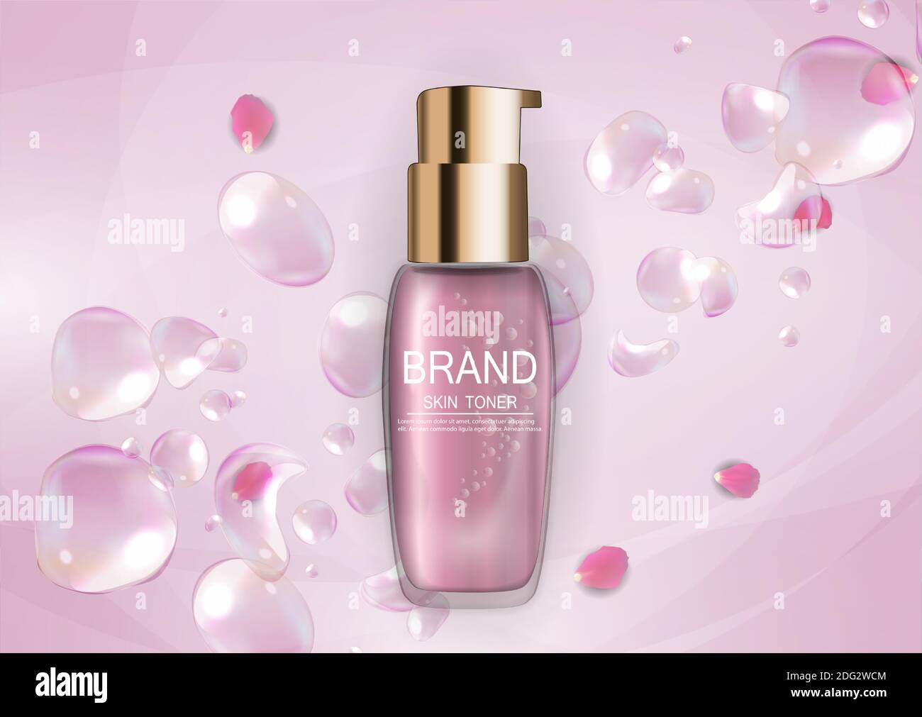 Design Cosmetics Product Powder Template for Ads or Magazine Background ...