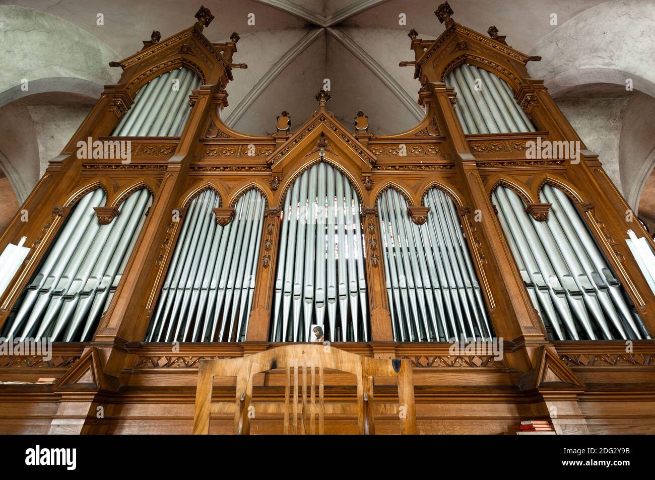Organ pipes wooden hi-res stock photography and images - Alamy