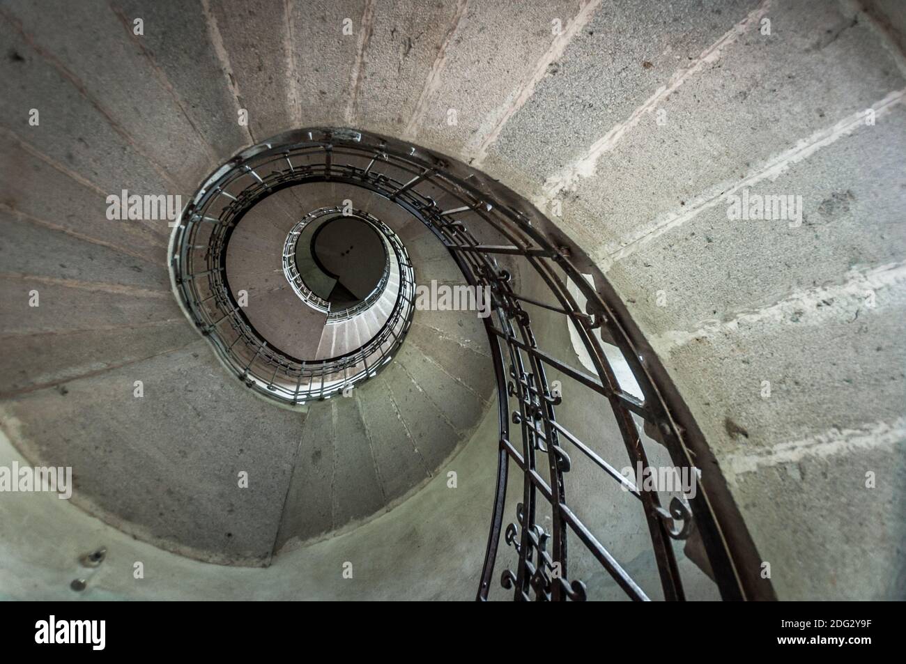Walking down a stone staircase hi-res stock photography and images - Alamy