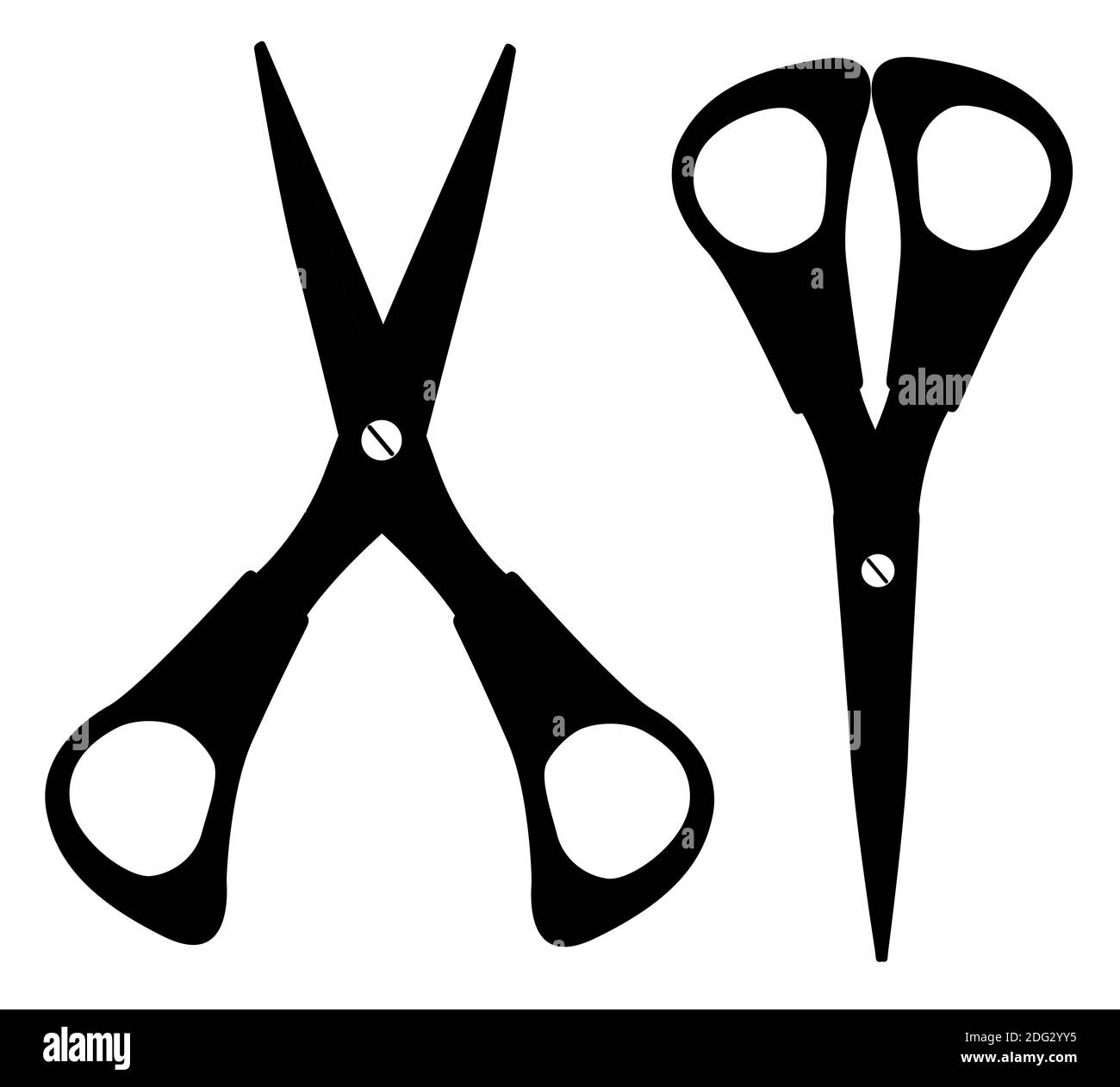 Scissors Icon isolated on white background. Illustration Stock Photo ...