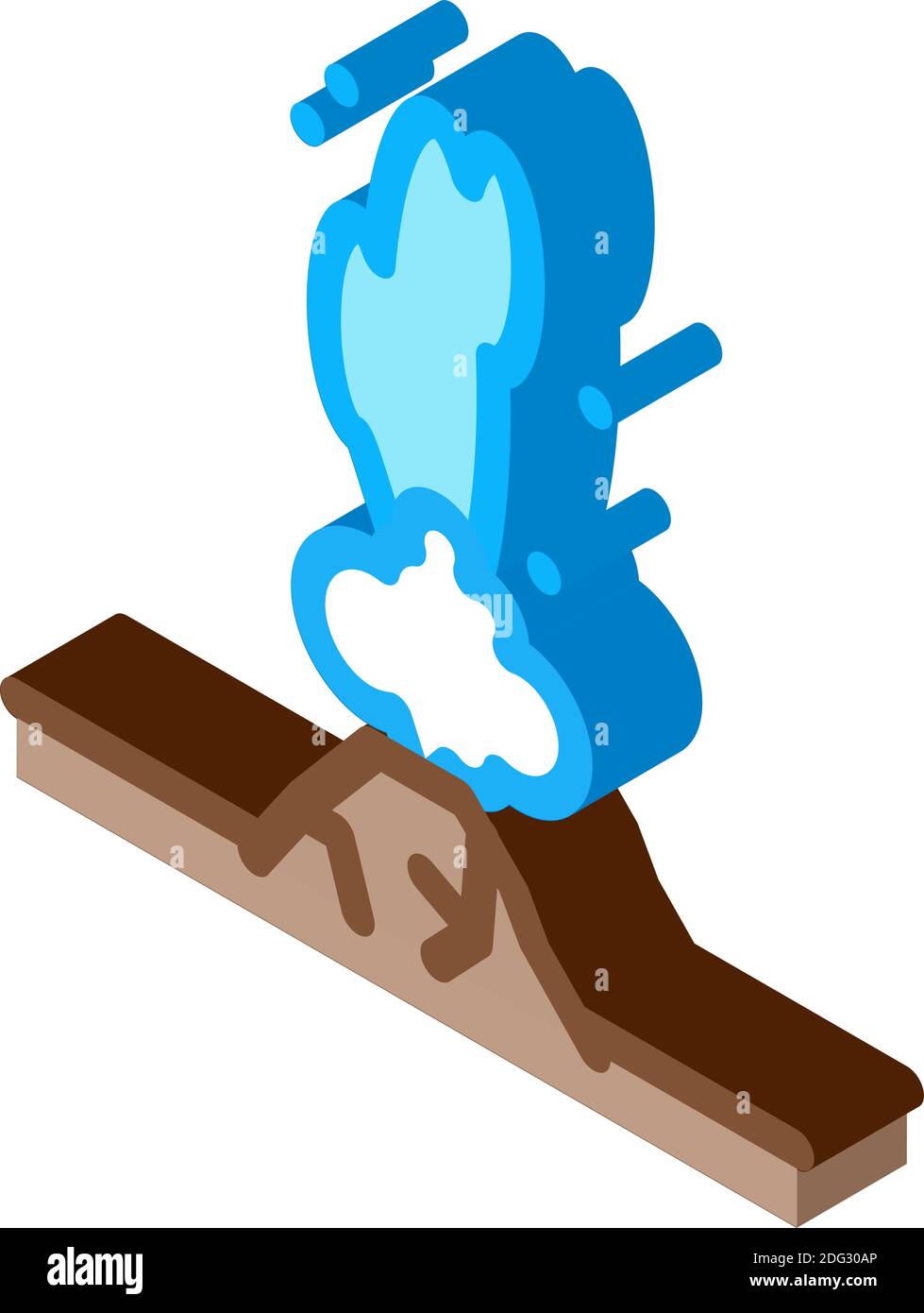 Water geyser Stock Vector Images - Alamy