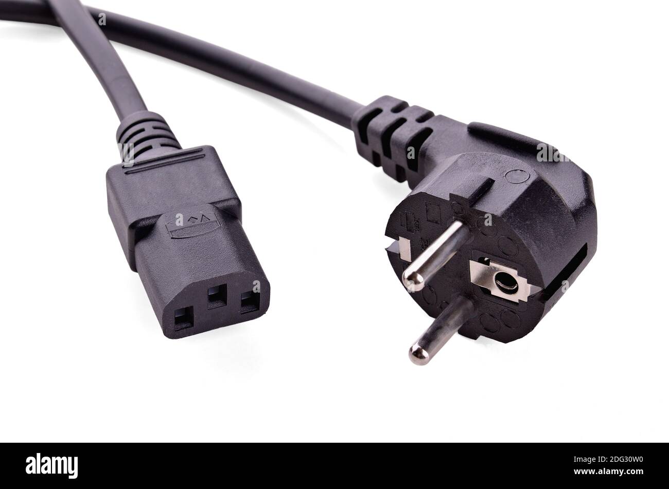 Electric cord plug-and-socket Stock Photo - Alamy