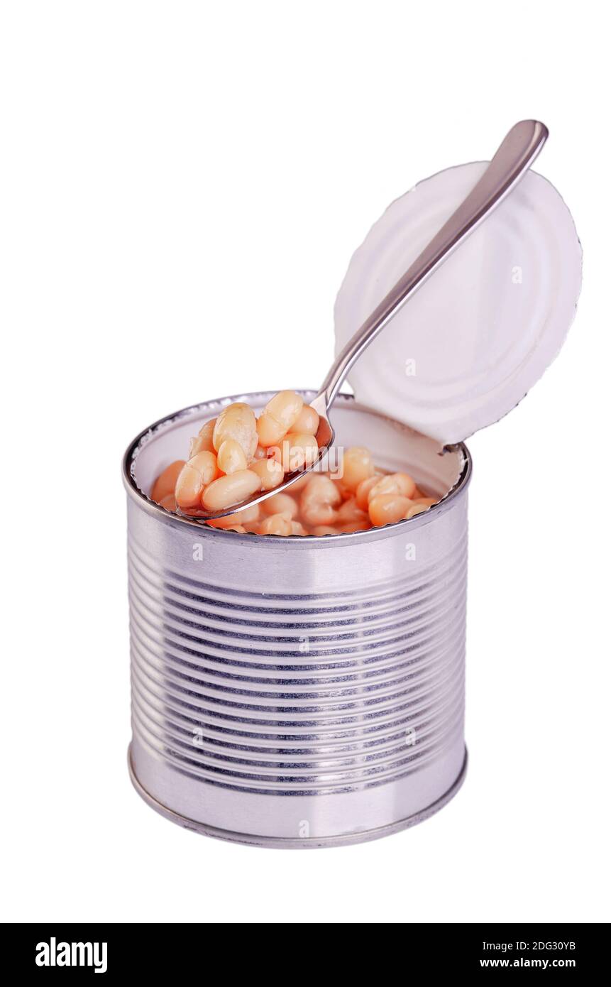 White tin can hi-res stock photography and images - Alamy