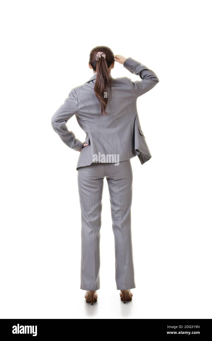 Rear view of lady hi-res stock photography and images - Alamy