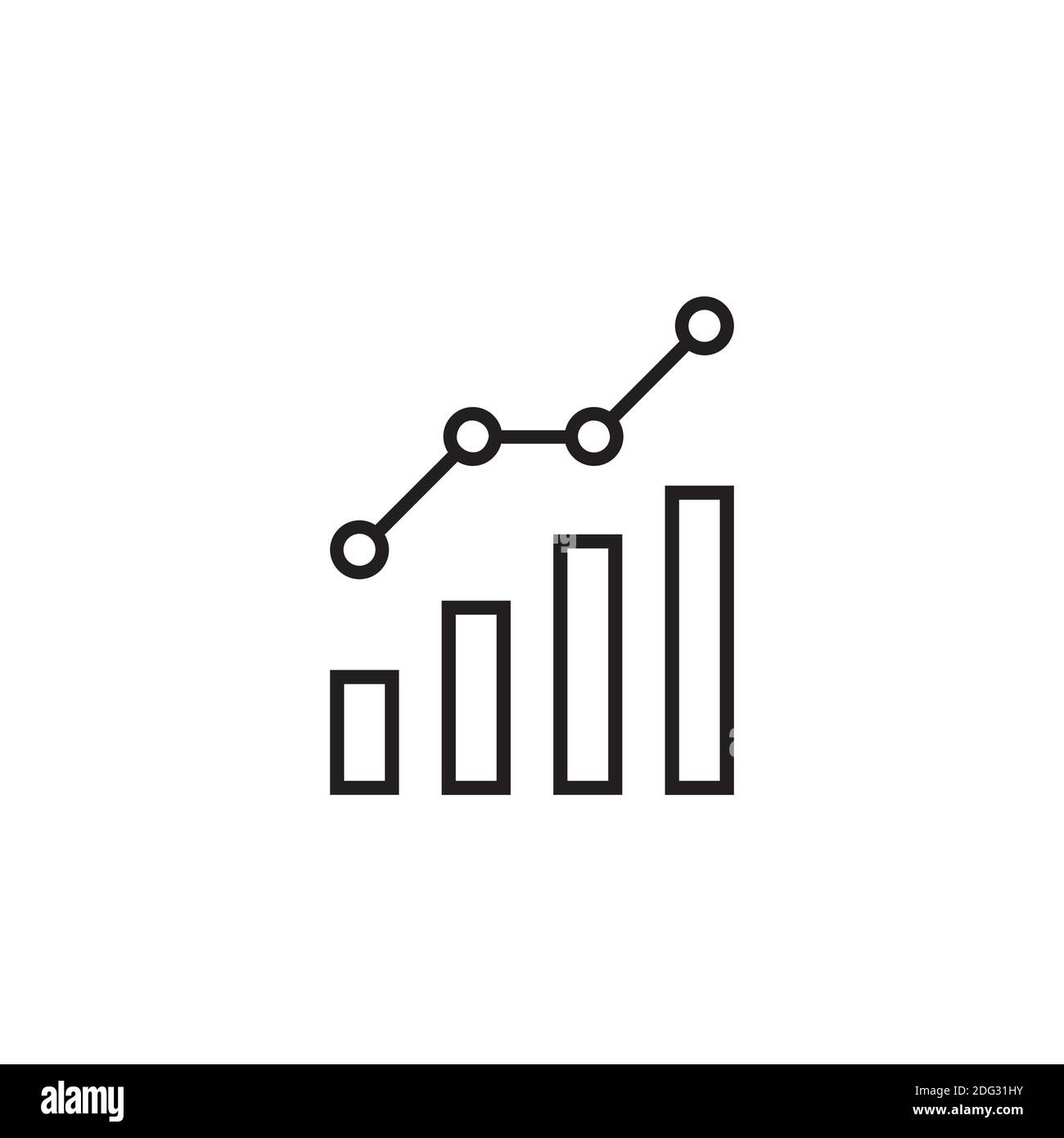 Diagram, Graphs, Chart. Simple Related Vector Icon. Stock vector ...
