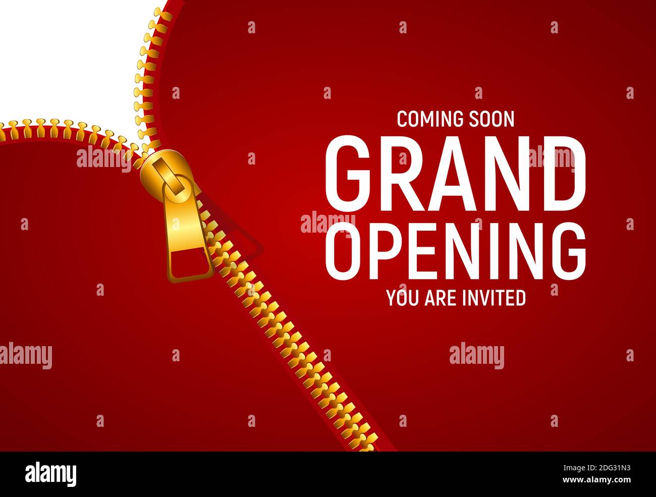 Grand opening concept. Illustration Stock Photo - Alamy