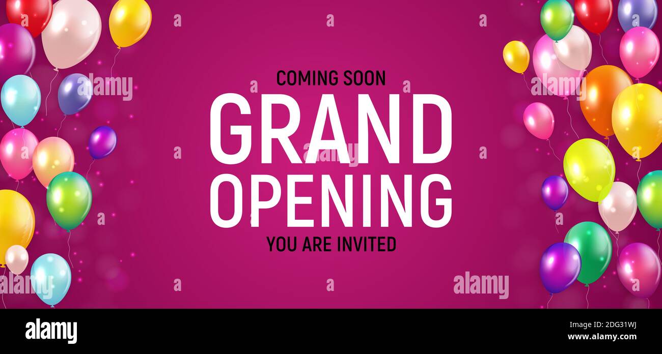 Grand opening concept. Illustration Stock Photo - Alamy