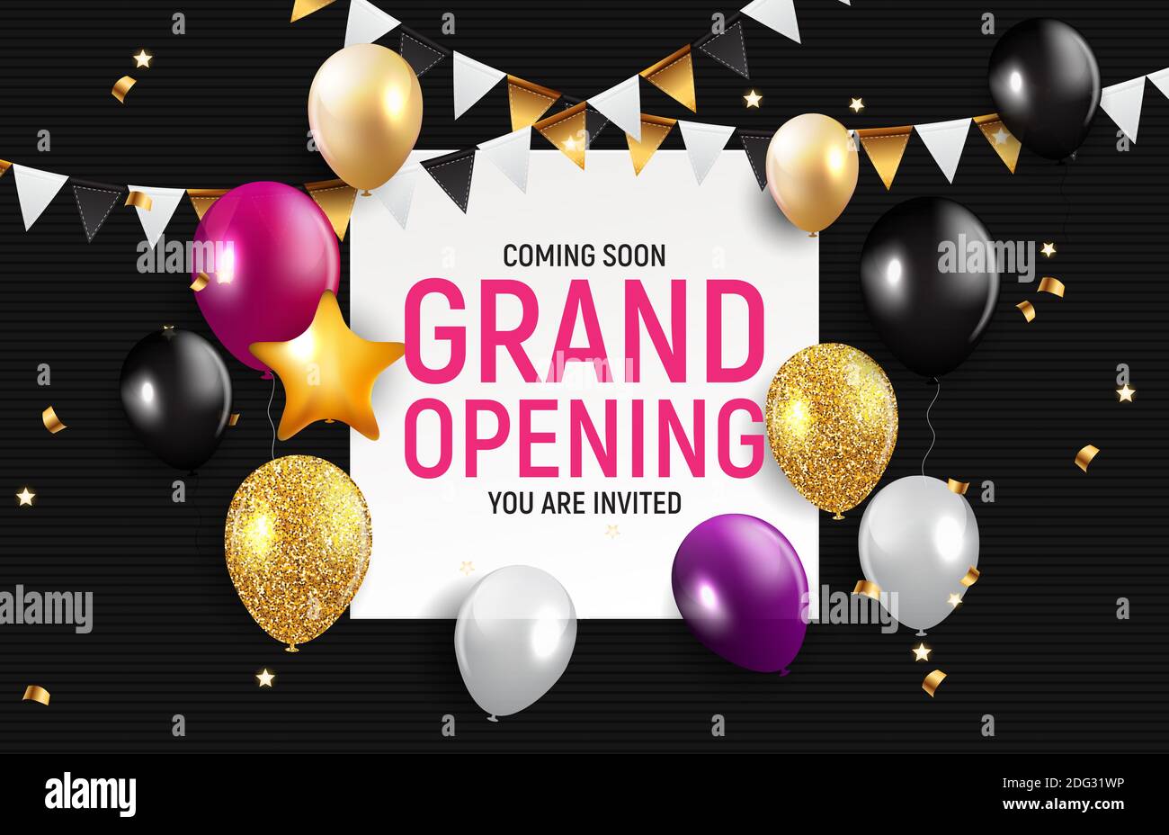 Grand opening concept. Illustration Stock Photo - Alamy