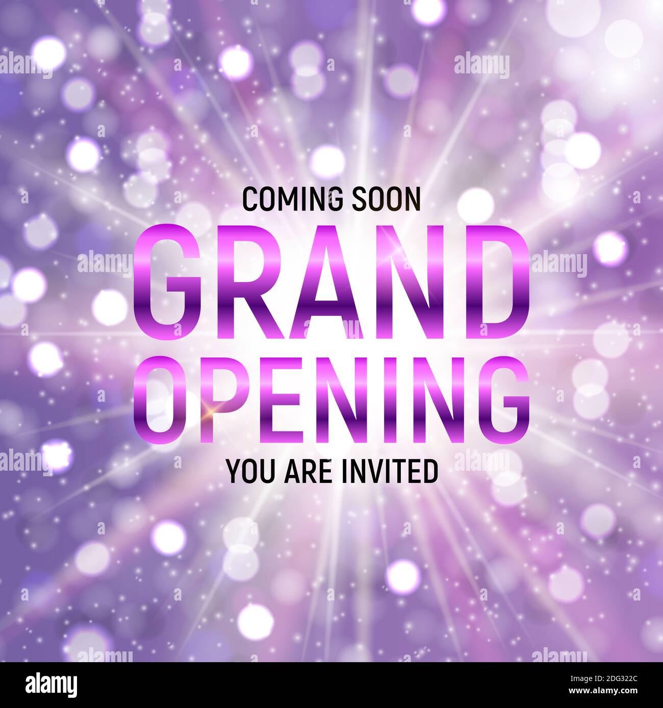 Grand opening concept. Illustration Stock Photo - Alamy