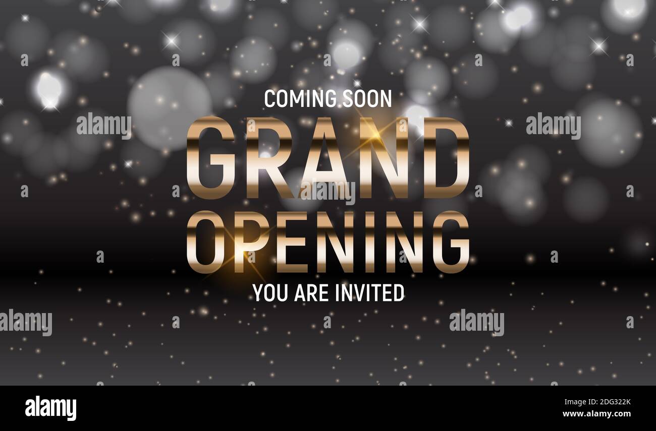 Grand opening concept. Illustration Stock Photo - Alamy