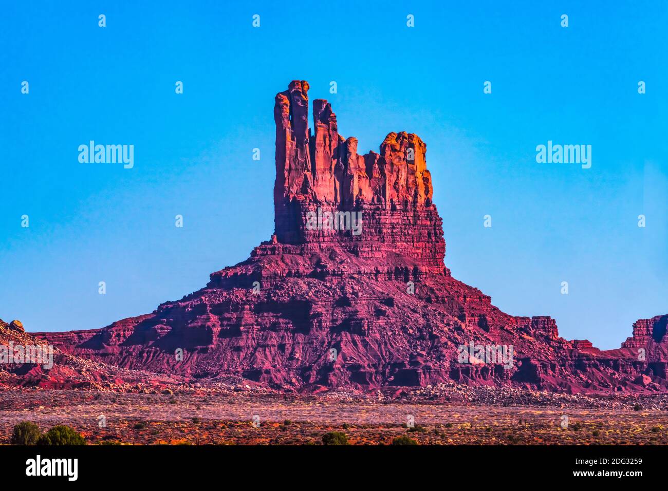 Colorful Sitting Hen Butte Rock Formation Canyon Face Cliff Desert ...
