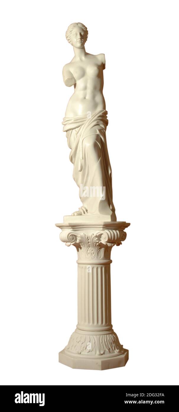 Gypsum statue of a woman Stock Photo - Alamy