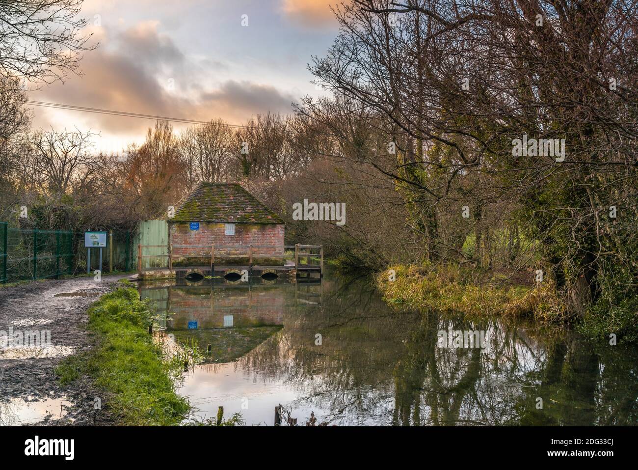 The Eel House at the Alre River along the Alre Valley Trail in the ...