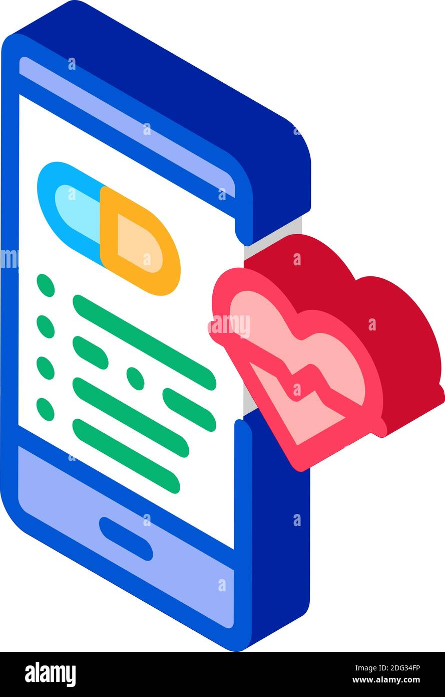 internet drug store isometric icon vector illustration Stock Vector ...