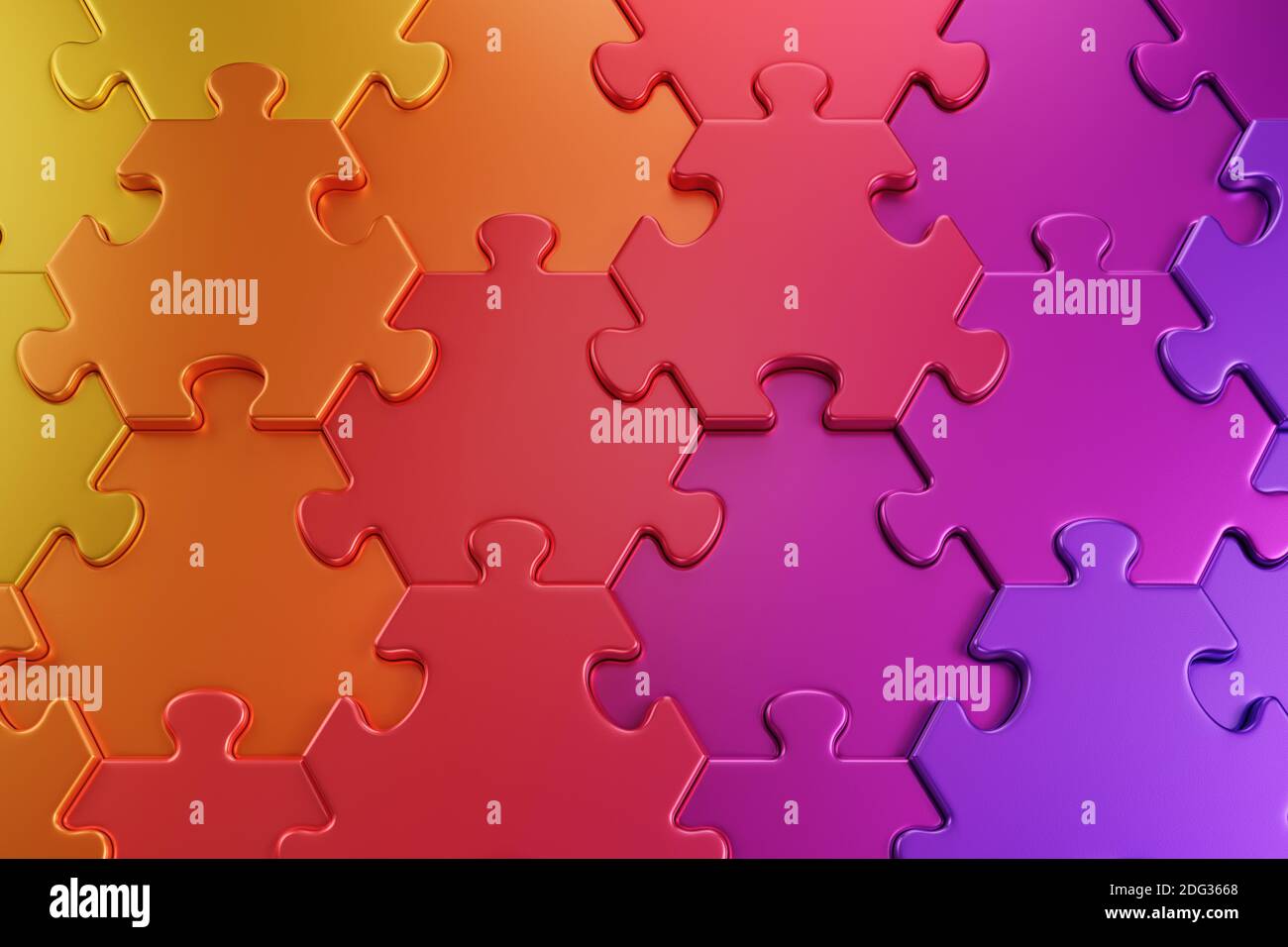Geometric Pattern of a Jigsaw Puzzle Stock Photo - Alamy