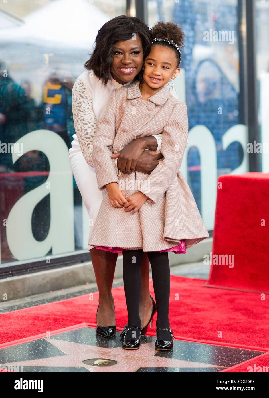 Genesis Tennon attends the ceremony honoring Viola Davis with a Star on ...