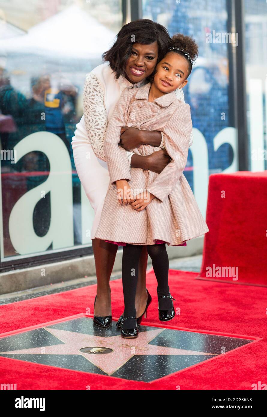 Genesis Tennon attends the ceremony honoring Viola Davis with a Star on ...