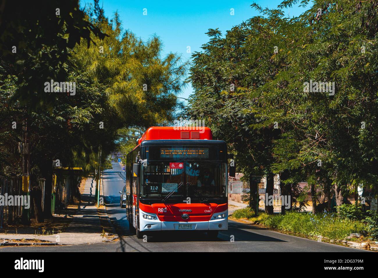 Santiago, Chile - November 2020: A Transantiago bus in Santiago Stock ...