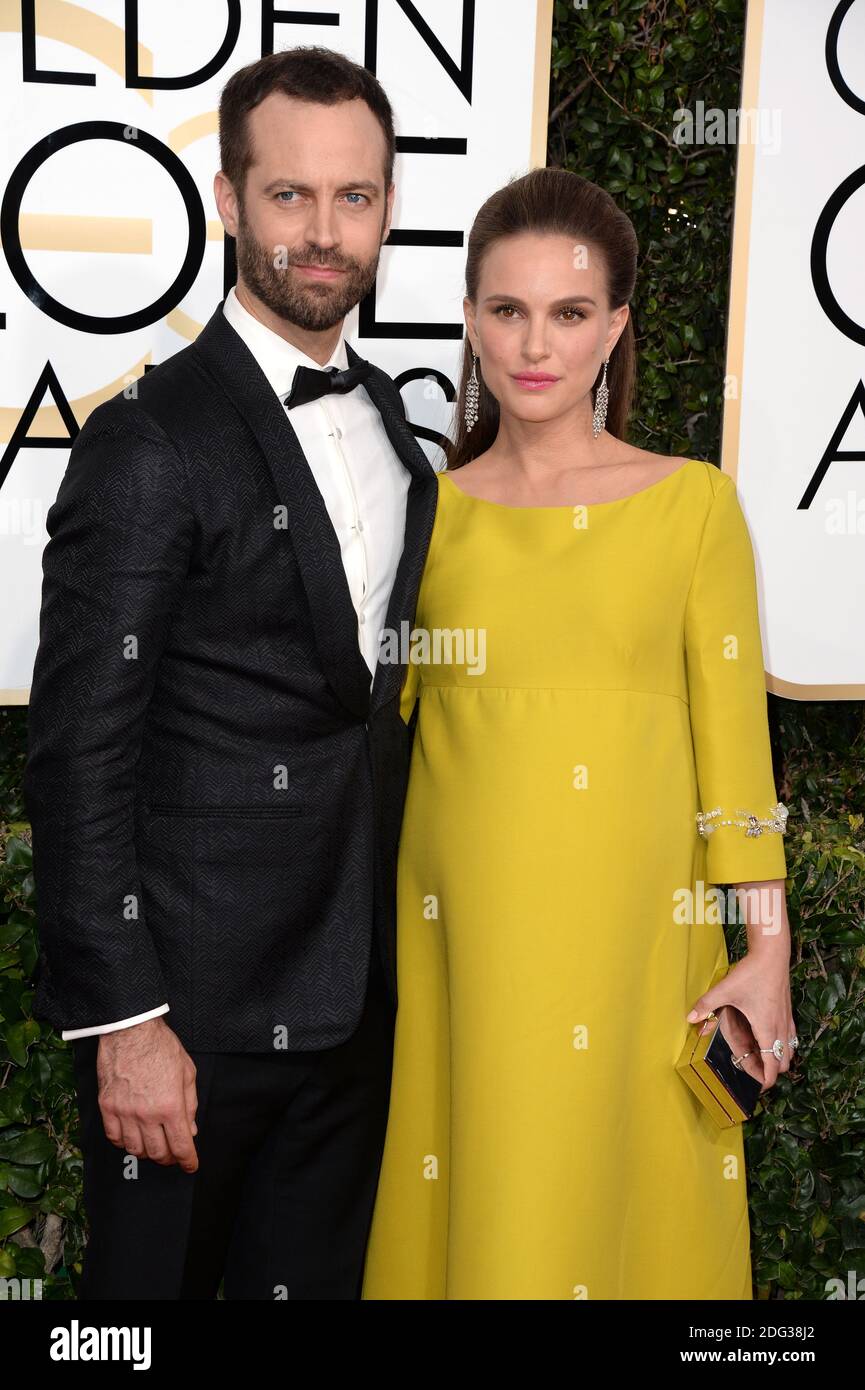 Benjamin Millepied and Natalie Portman attend the 74th Annual Golden ...
