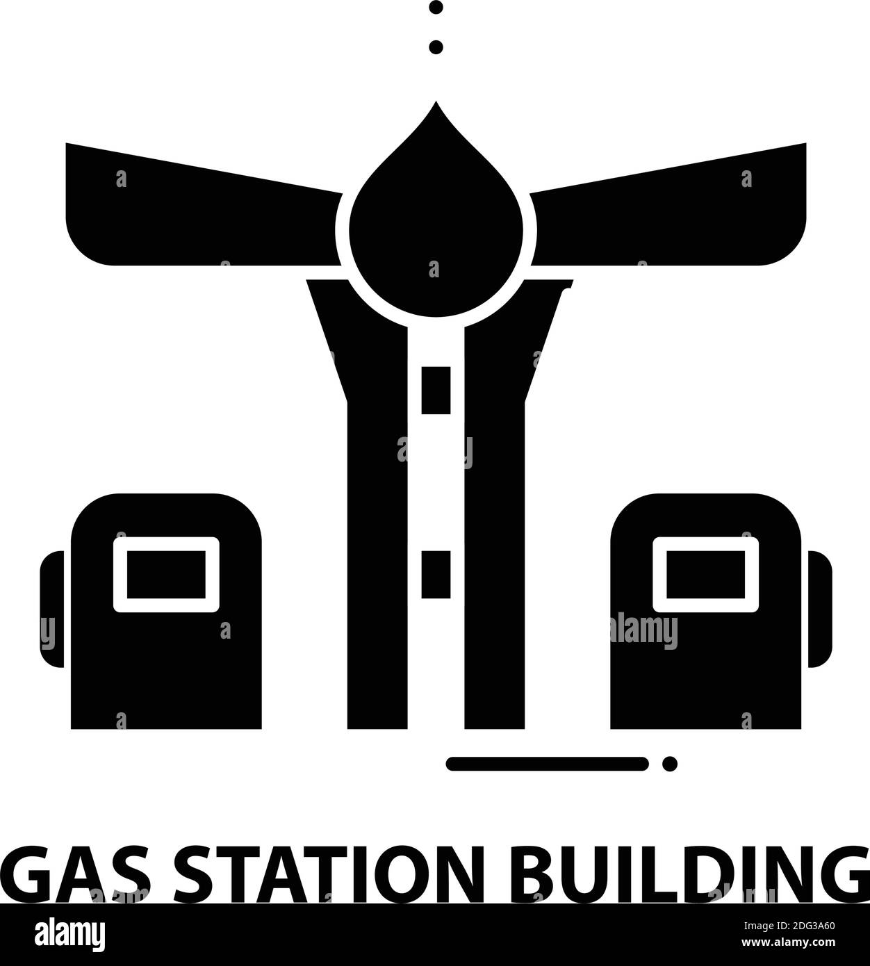 Petrol pump at night petrol Stock Vector Images - Alamy