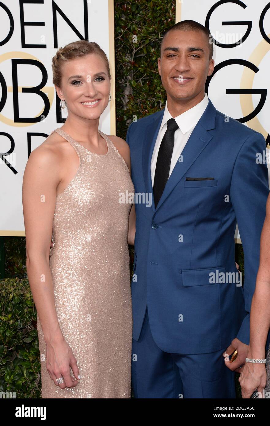 Ashton Eaton and Brianne Theisen-Eaton attend the 74th Annual Golden ...