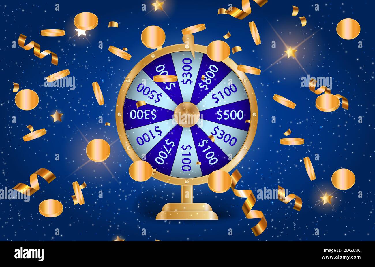 Colorful wheel of fortune. Chance of victory. Illustration Stock Photo ...
