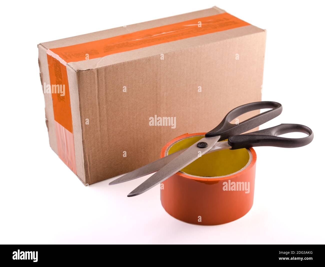 Tape and scissors Stock Photo - Alamy