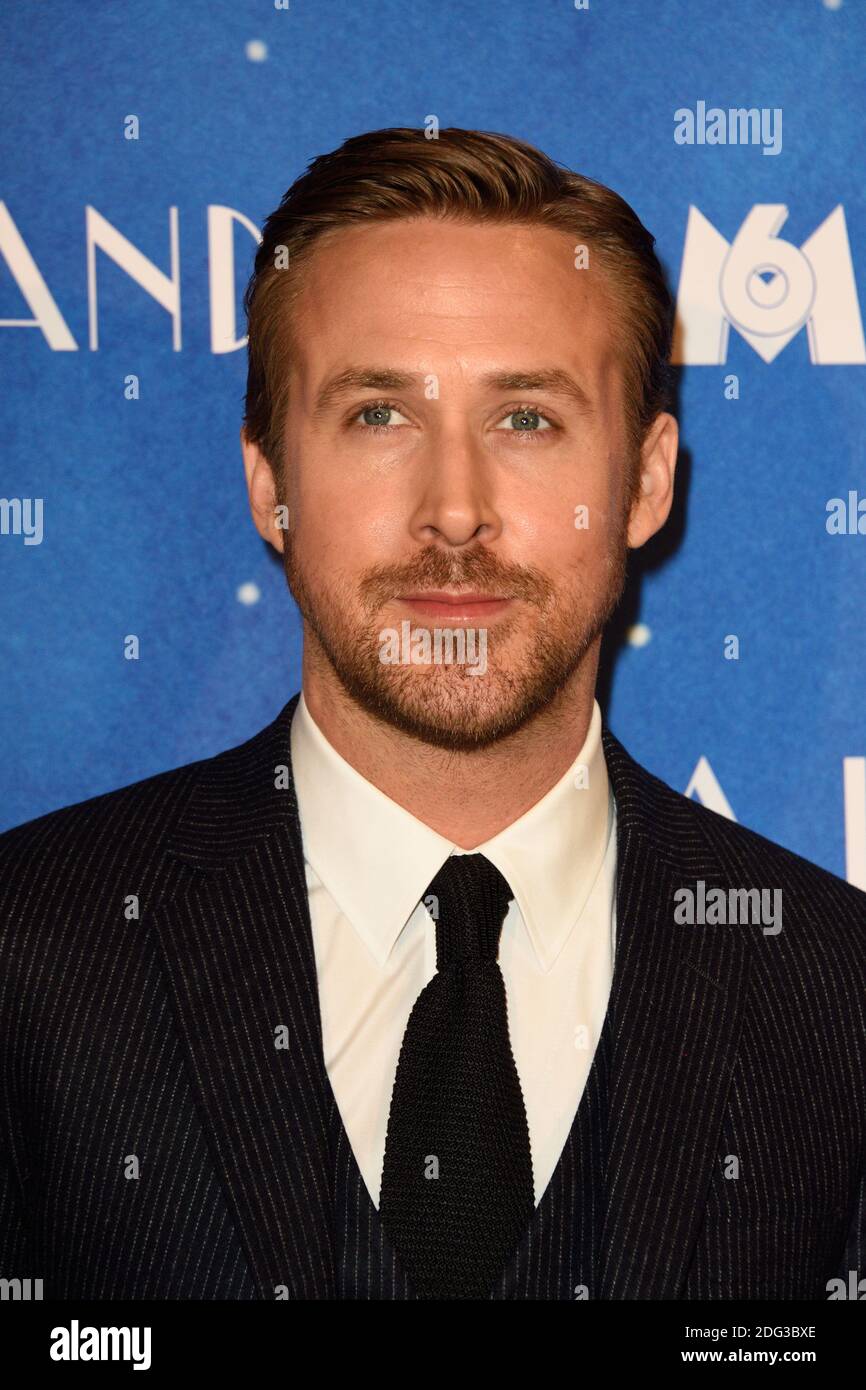Ryan Gosling attending La La Land premiere at Cinema UGC Normandie in ...