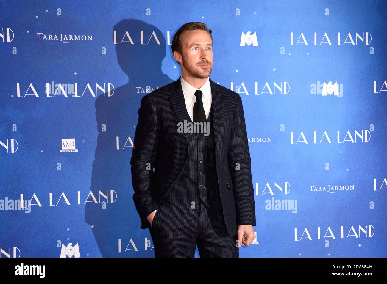 Ryan Gosling attending La La Land premiere at Cinema UGC Normandie in ...
