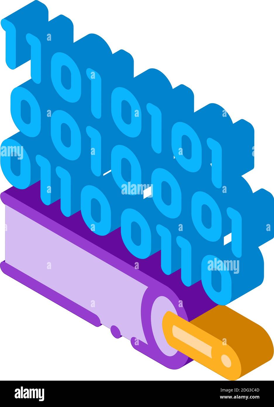 data transfer cable isometric icon vector illustration Stock Vector ...