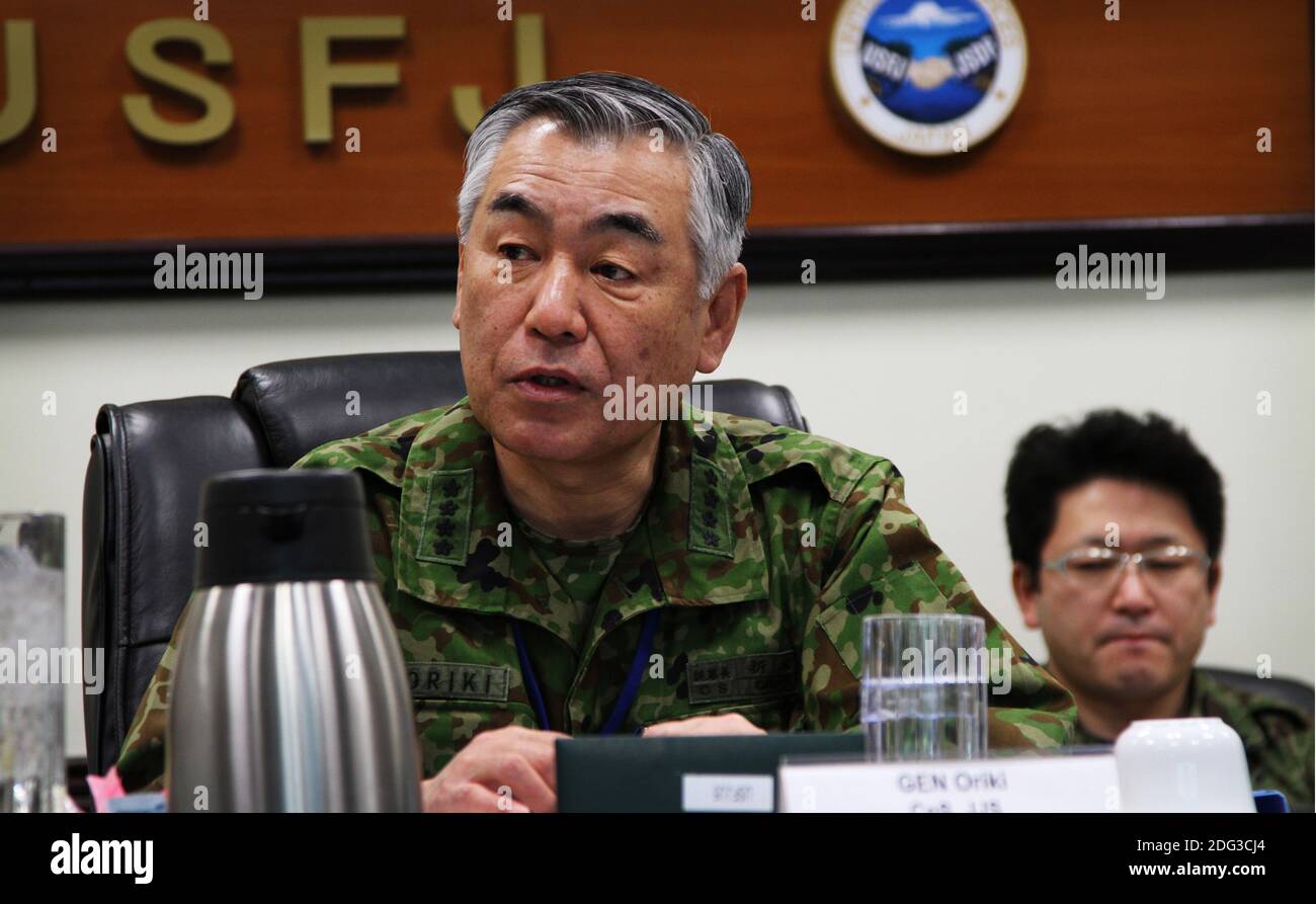 Japanese Self-Defense Force Joint Staff Chief of Staff Ryoichi Oriki ...