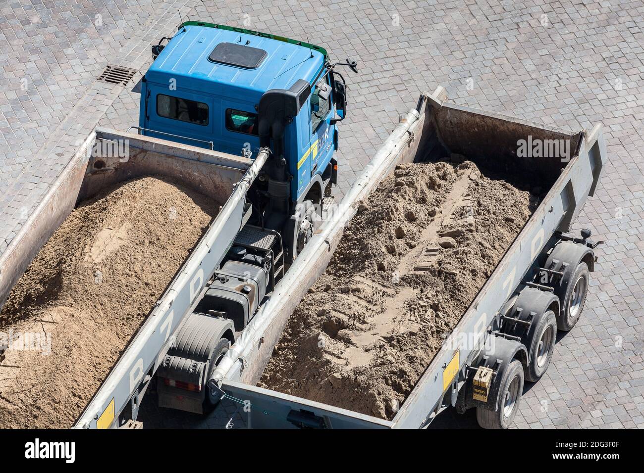 Sand trucks hi-res stock photography and images - Alamy