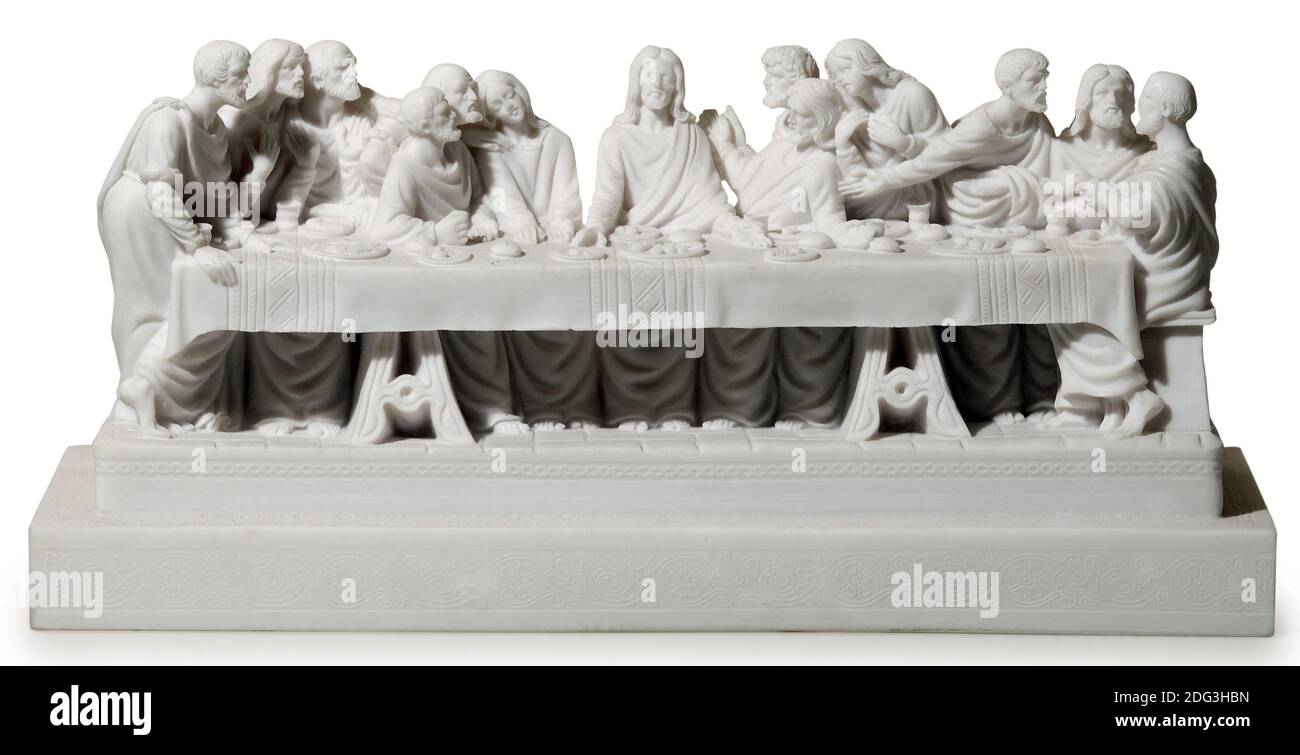 Statue of Jesus and the Holy Supper Stock Photo - Alamy
