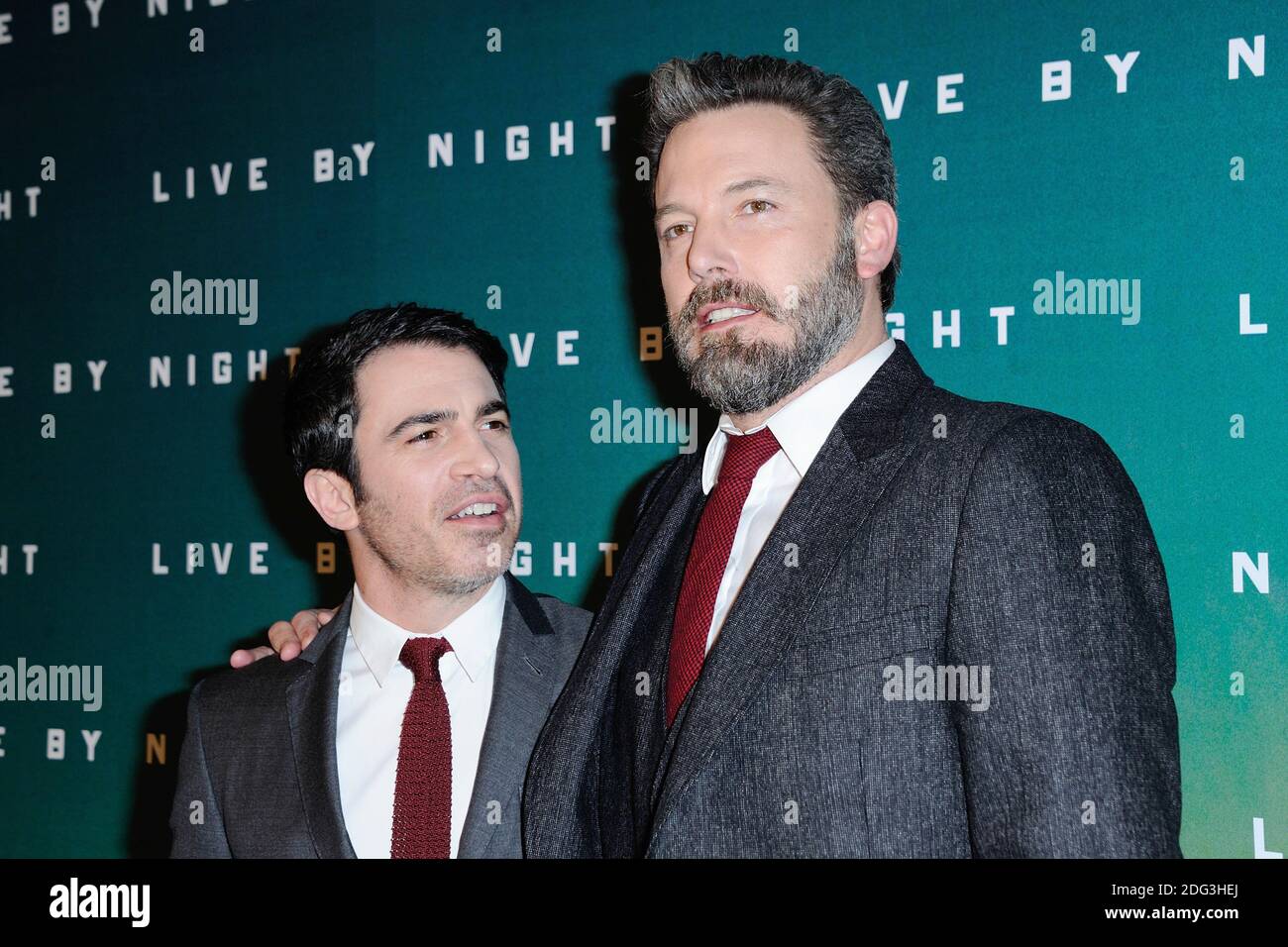 Chris Messina and Ben Affleck attending the Live By Night Premiere at ...